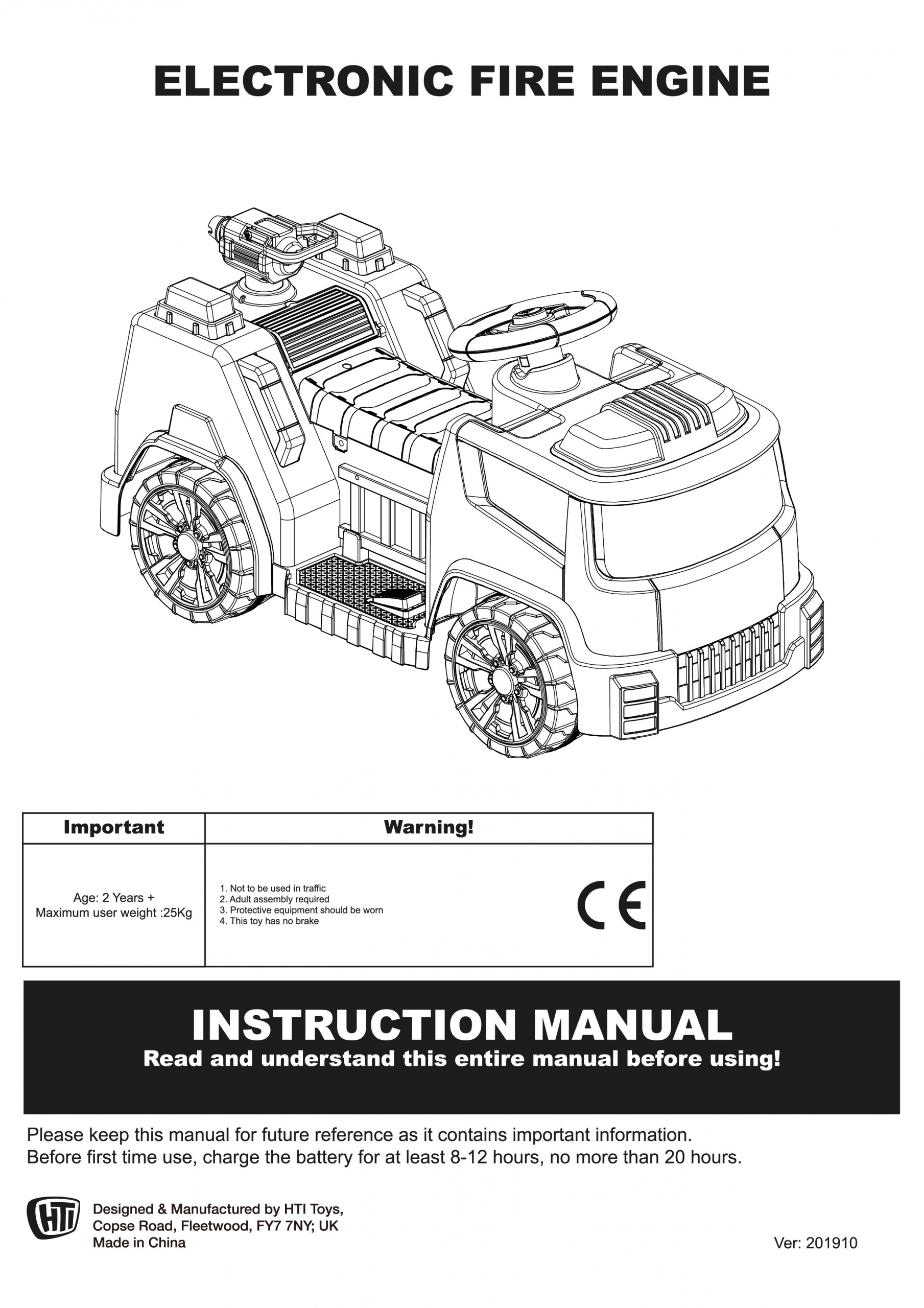 Electric Fire Engine - HTI Group - Passionate about toys